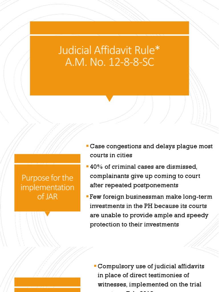 Judicial Affidavit Rule | PDF | Affidavit | Witness