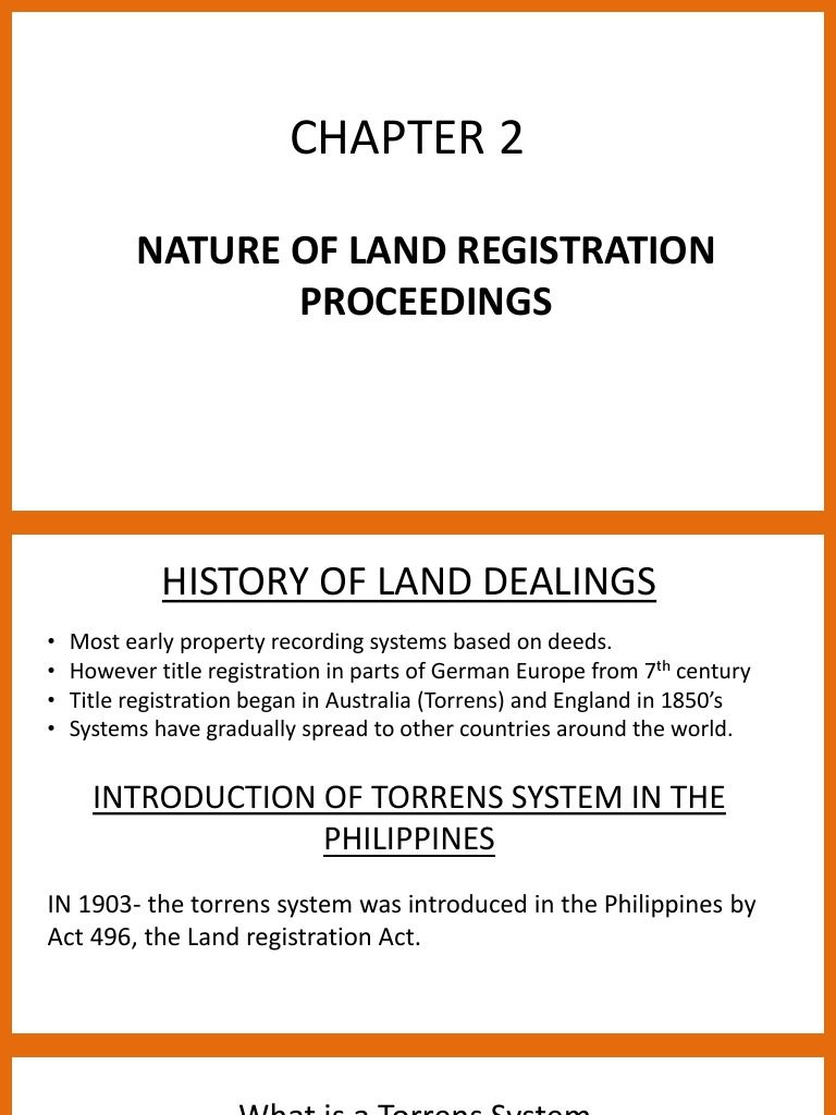Land Titles Notes | PDF | Real Property | Title (Property)