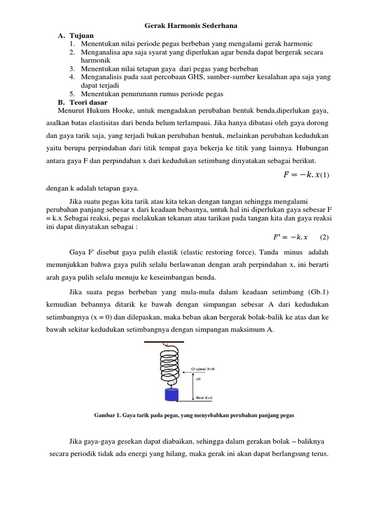 Gerak Harmonis Sederhana | PDF