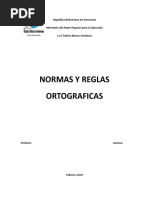 Reglas ortográficas: mb, mp, nv y nf | PDF