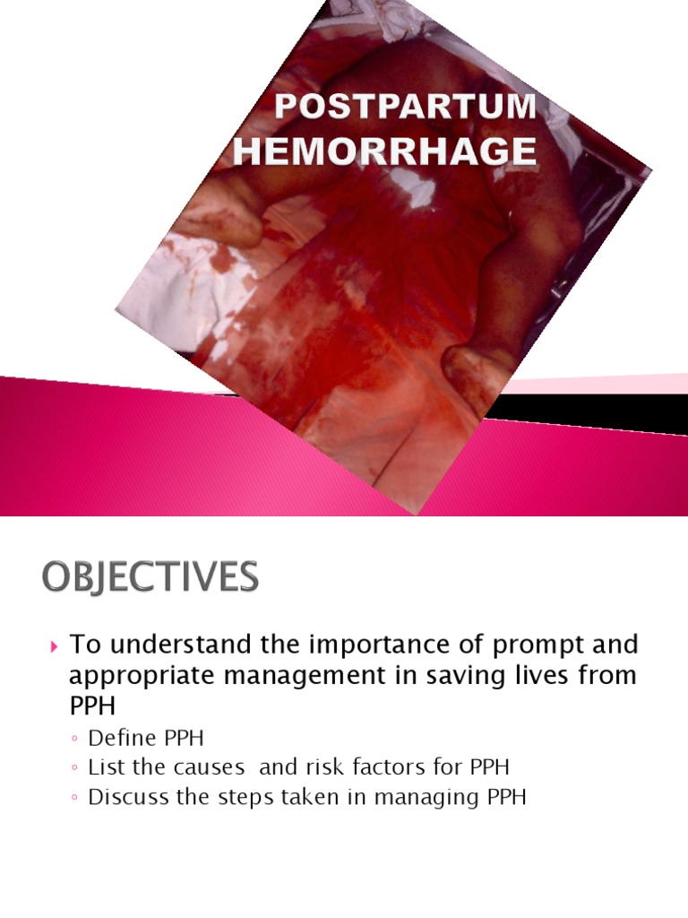 Management of Postpartum Hemorrhage | PDF | Medical Specialties ...