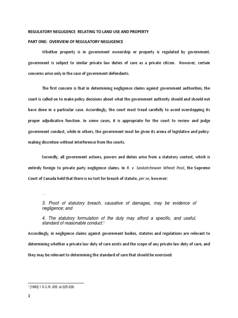 Municipal Litigation Issues Land Use | PDF | Duty Of Care | Standard Of ...