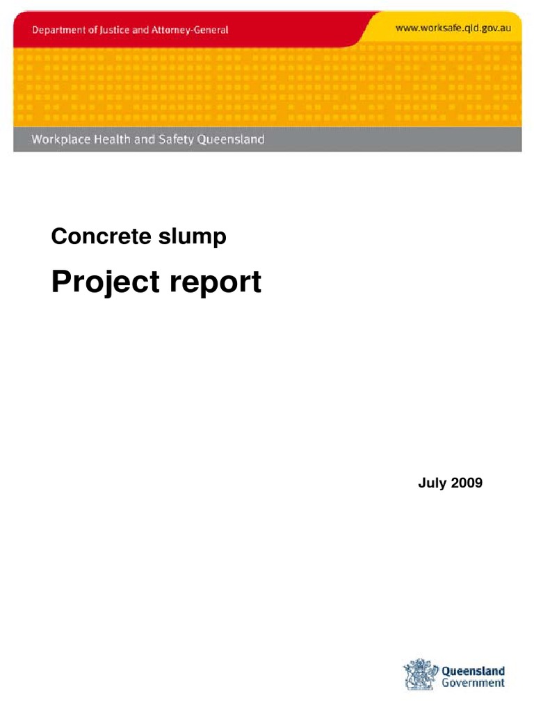 Project Report: Concrete Slump | PDF | Concrete | Occupational Safety ...