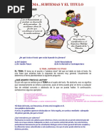 Tema y subtemas en textos | PDF
