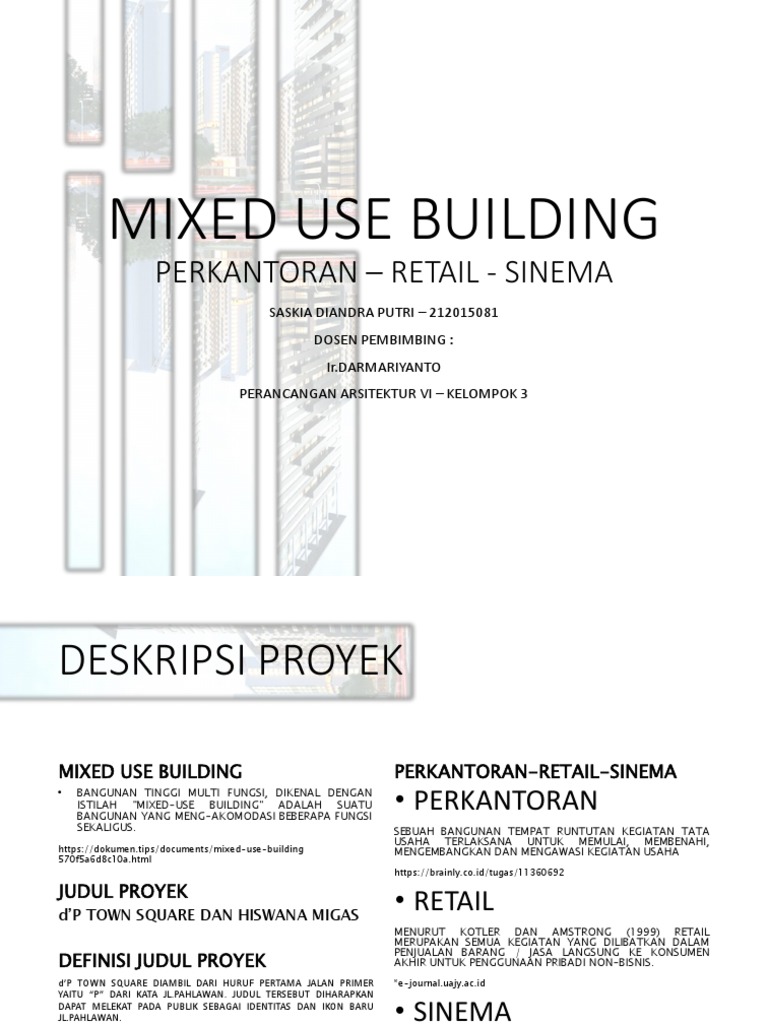 Konsep Mixed Use Building Bismillah | PDF