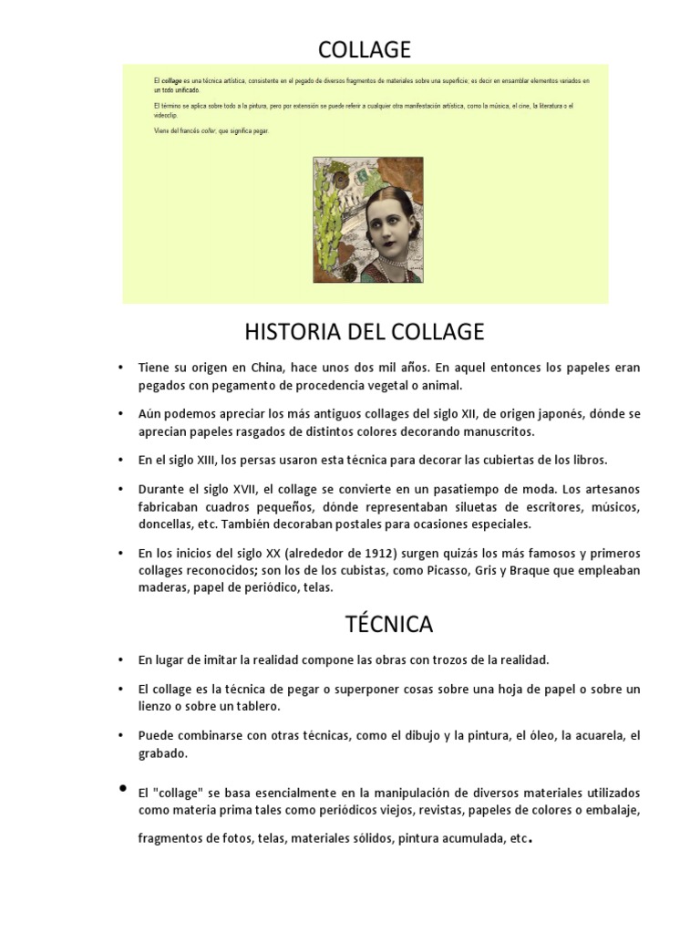 Clase de Collage | PDF | Collage | Pinturas