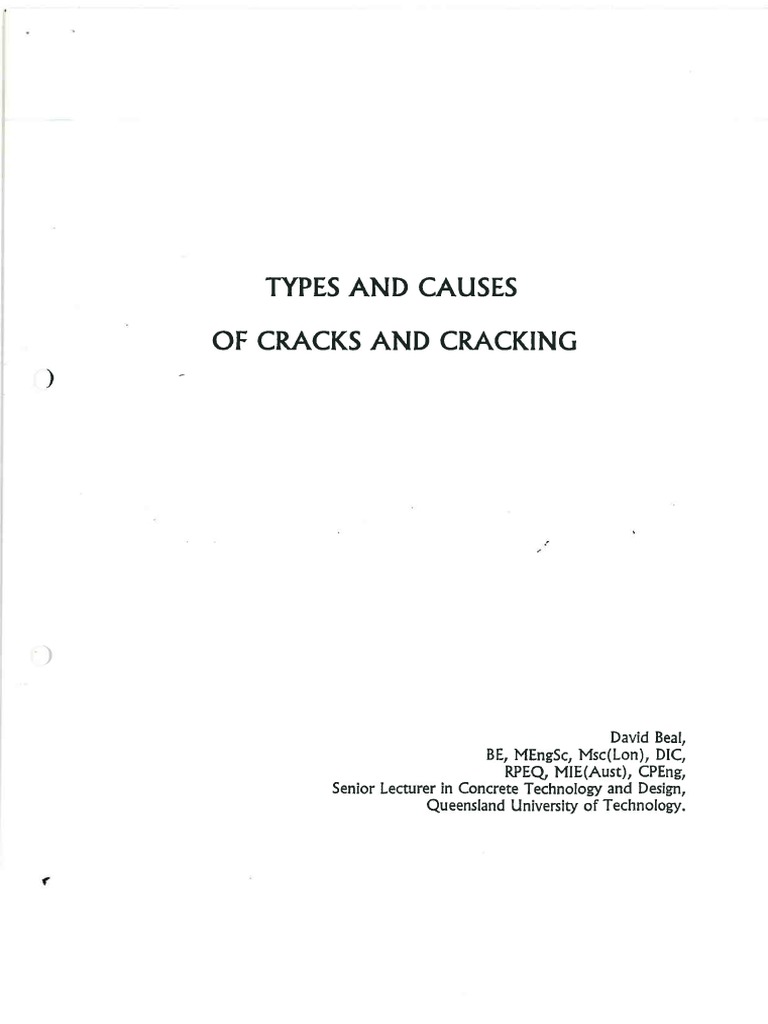 Classification of Concrete Cracks PDF | PDF
