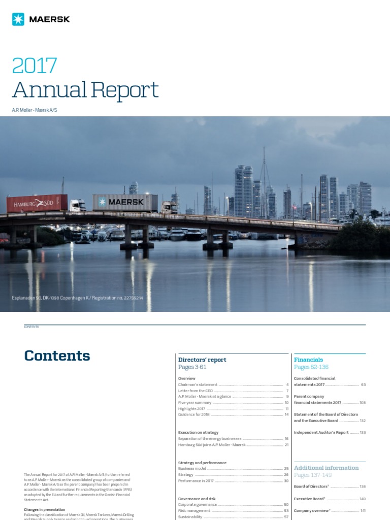 A P Moller Maersk Annual Report PDF | PDF | Economies | Business