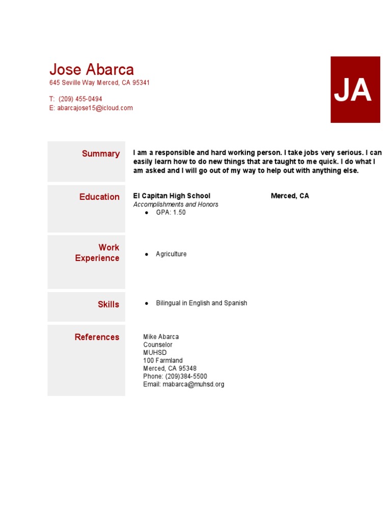 Resume - Jose | PDF