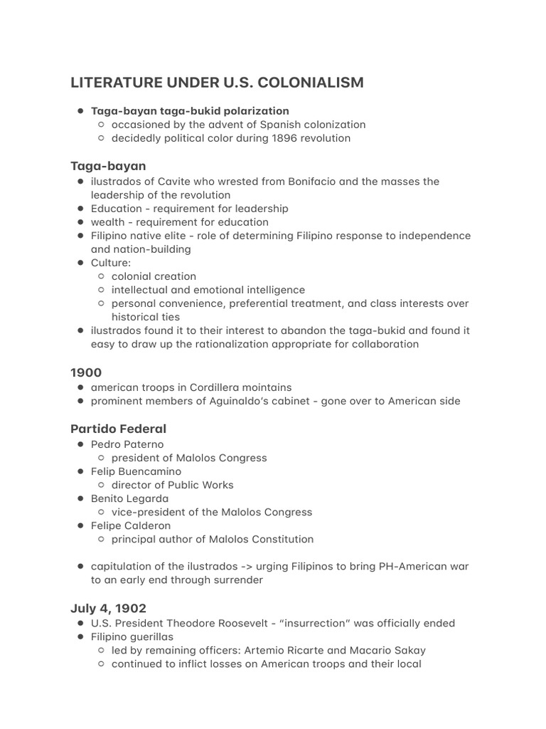 Literature Under U.S. Colonialism | PDF | Social Science | History