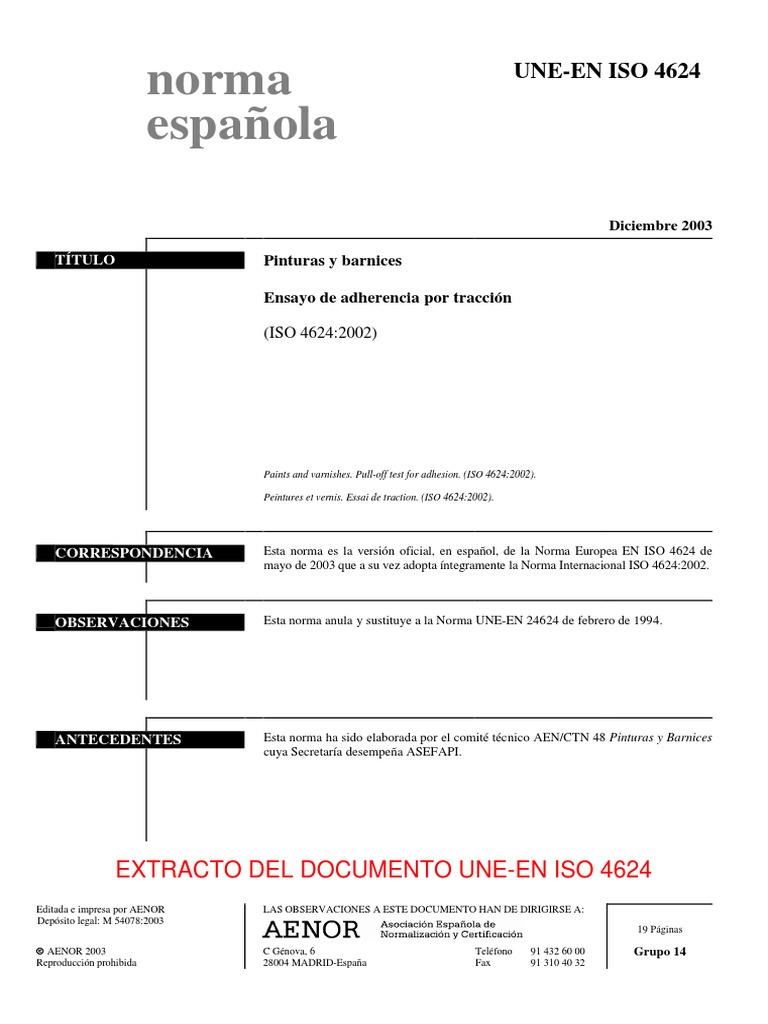 Iso 4624 | PDF | Organización internacional para la estandarización | Science