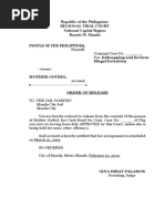 Release Order Sample | PDF