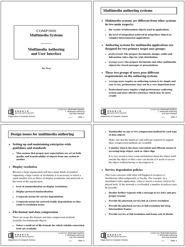 Unit 7 Multimedia Authoring And User Interace Pdf Download Free Pdf Graphical User