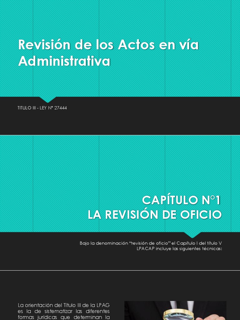 Revisión de los Actos en vía Administrativa.pptx | Apelación | Ley Pública