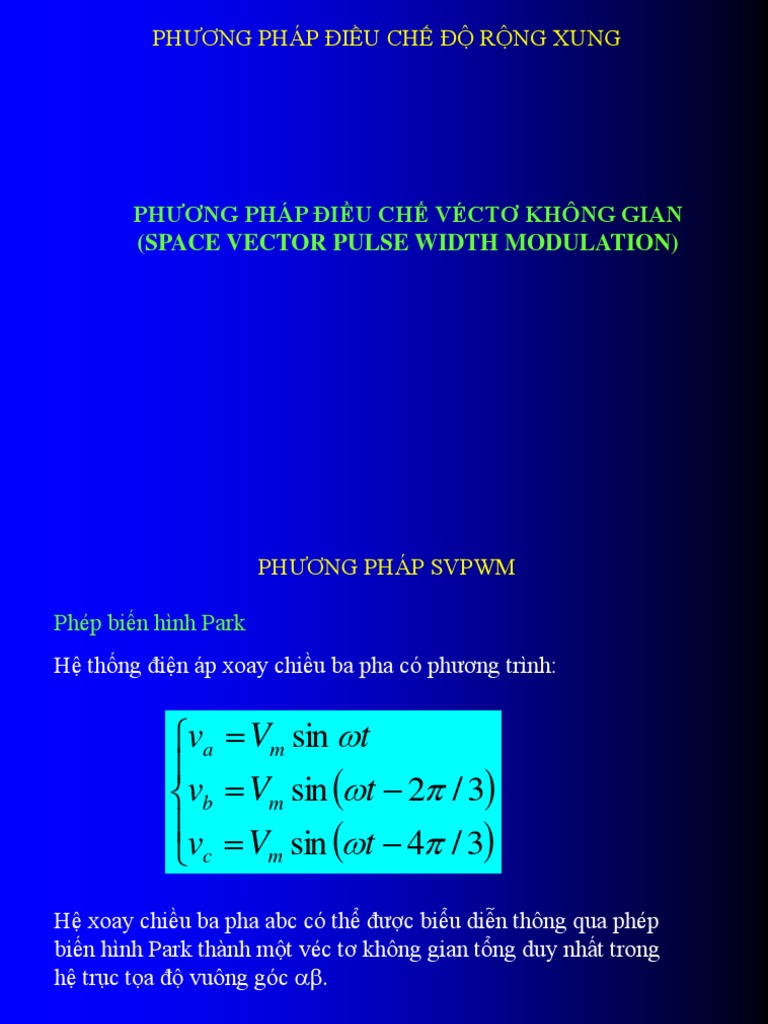 Space Vector Modulation | PDF