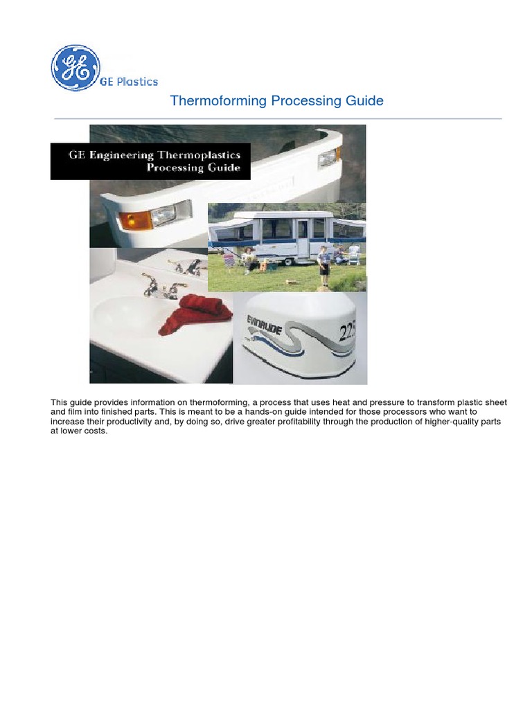 Thermoforming Design Guide (GE Plastics) PDF | PDF | Casting (Metalworking) | Bending