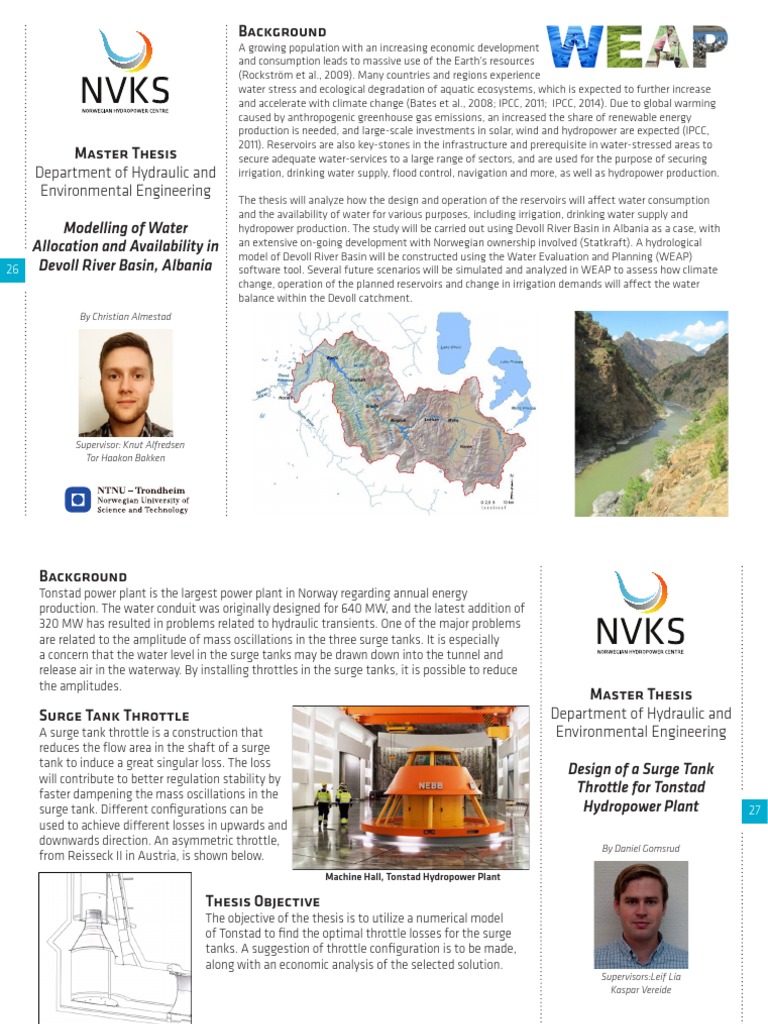 Modelling of Water Allocation and Availability in Devoll River Basin ...