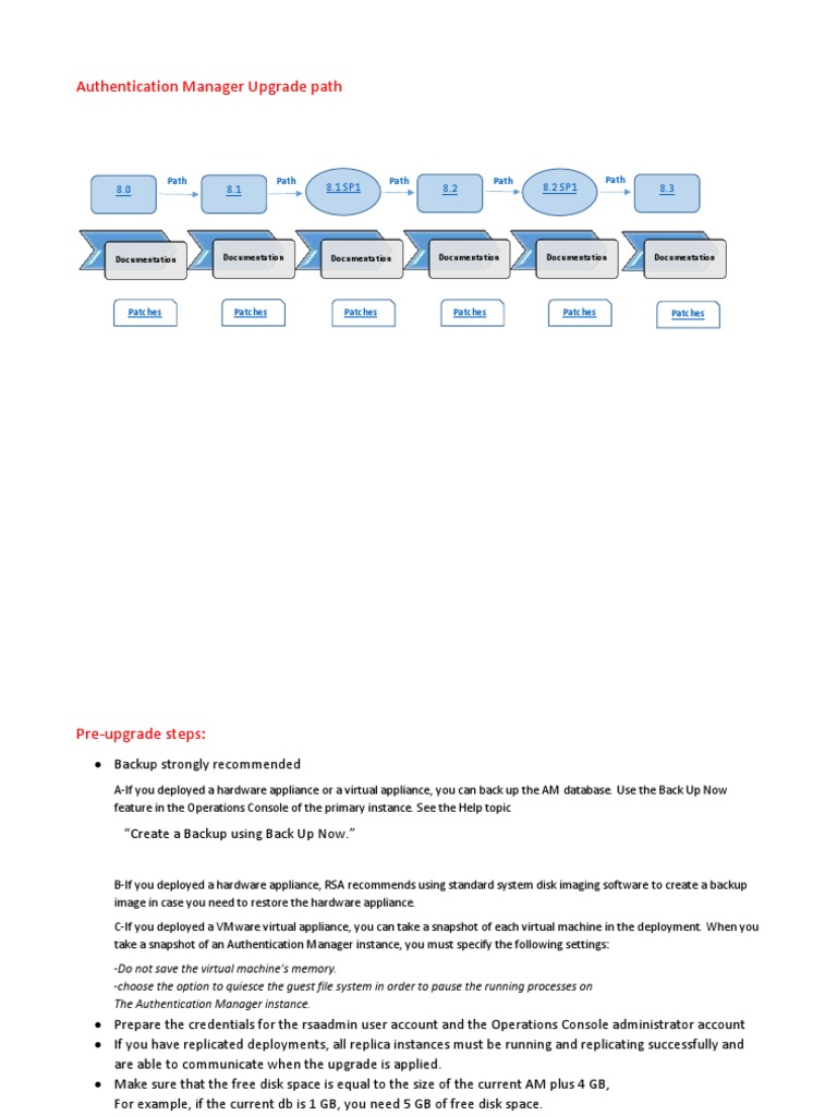 RSA Authentication Manager Upgrade Path | PDF | Backup | Zip (File Format)