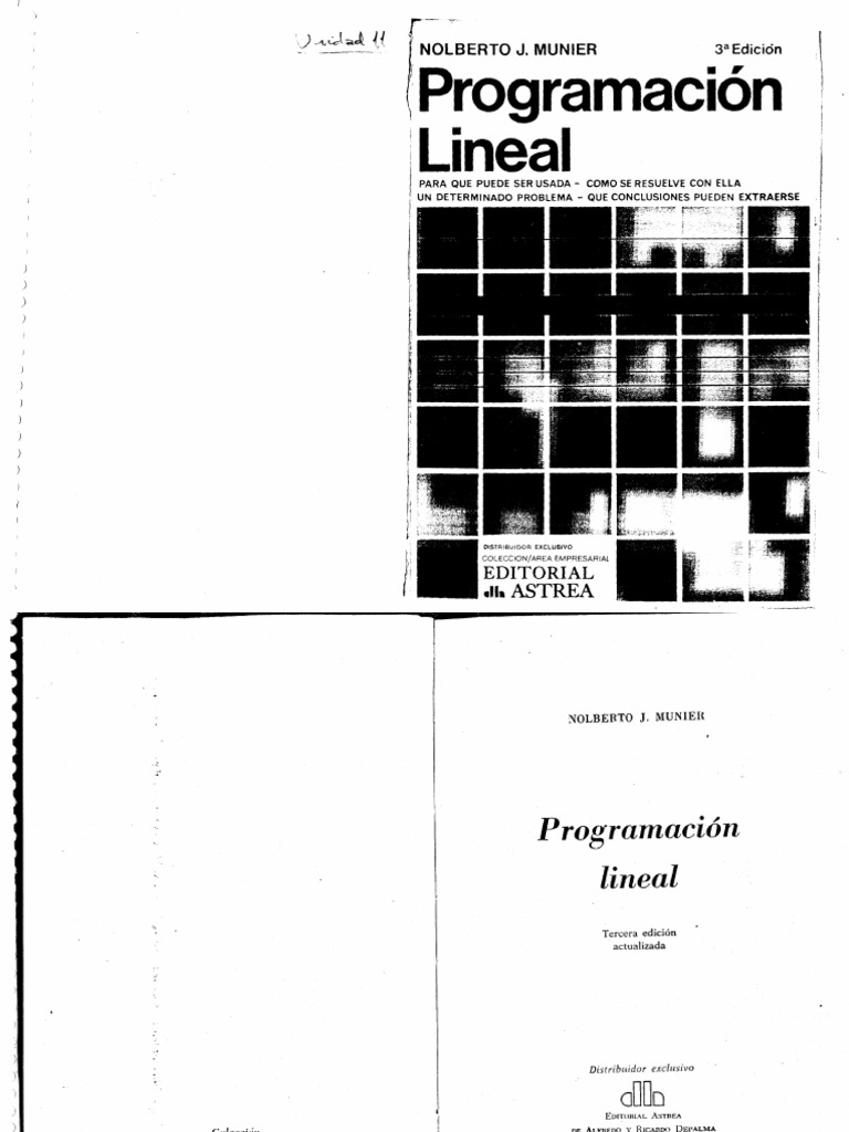 Libro Programación Lineal Parte 1 PDF | PDF