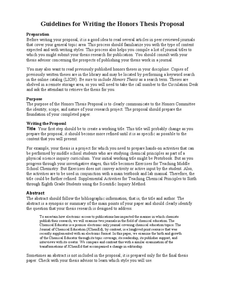 Thesis Proposal Guidelines | PDF | Thesis | Qualitative Research