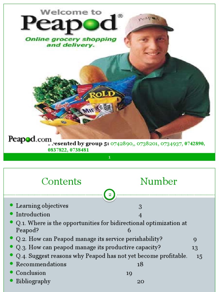 Peapod-Smart Shopping For Busy People | PDF | Customer | Business Process
