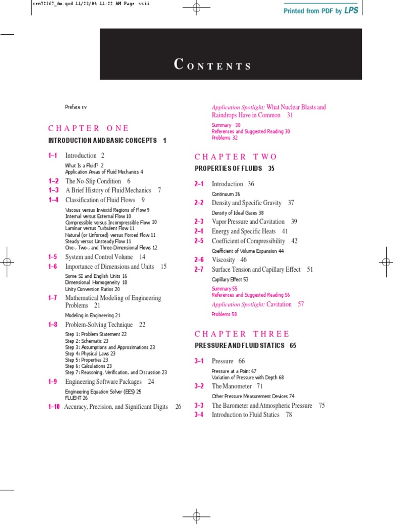 Fluid Mechanics by Cengel & Cimbala | PDF | Navier–Stokes Equations ...
