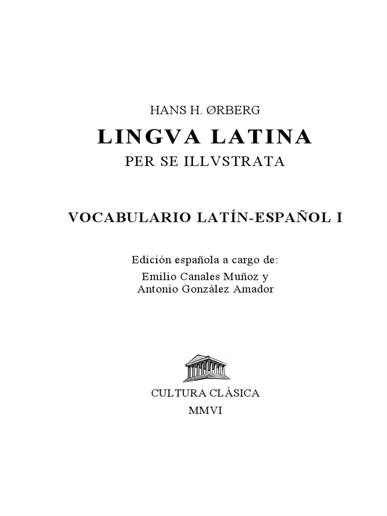 Grammatica Latina Vocabulario Familia Romana PDF | PDF