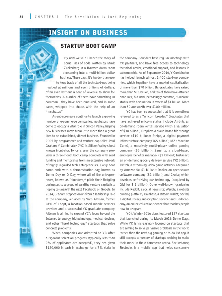 Y Combinator's Startup Boot Camp Insights | PDF | Business