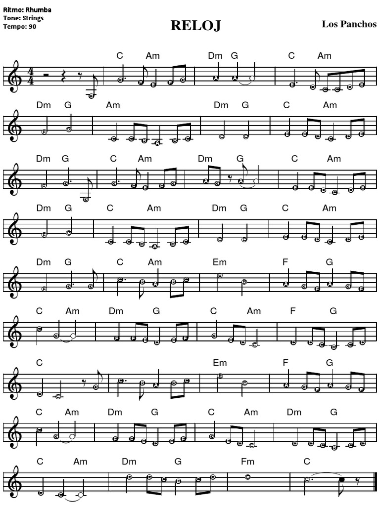 Reloj - Los Panchos | PDF