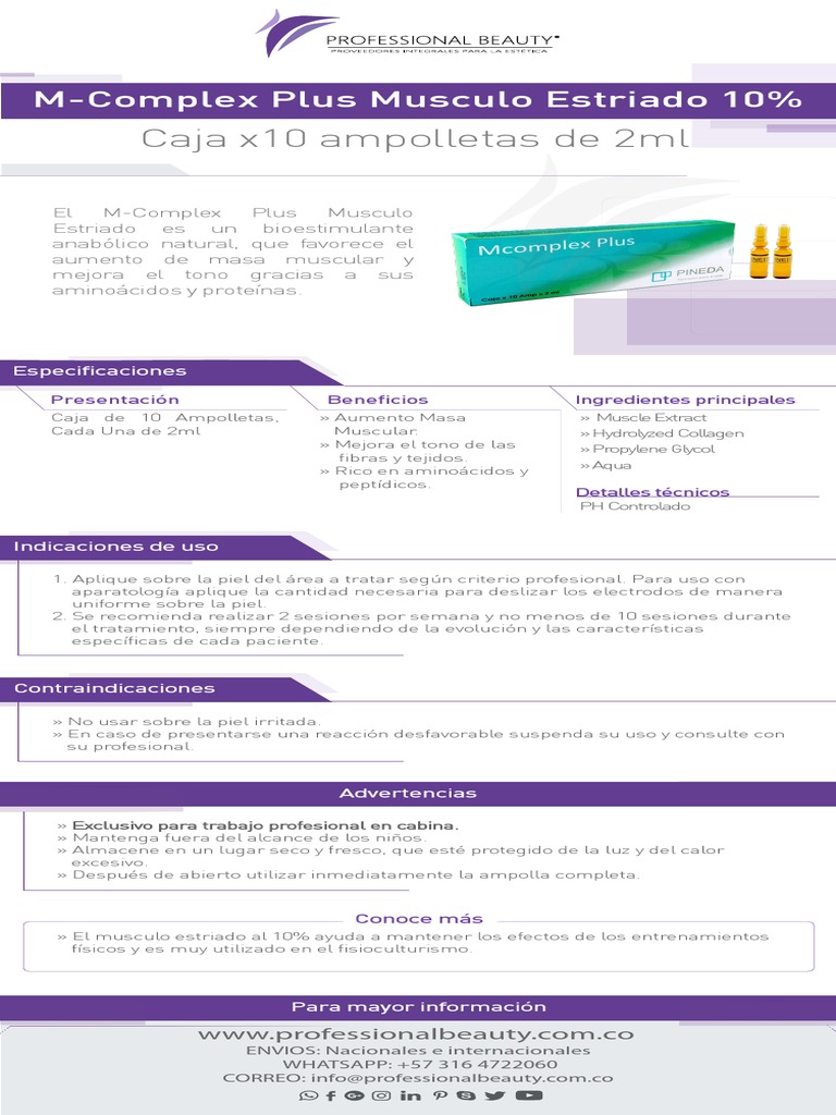 M-Complex Plus 10% Muscle Extract Box | PDF