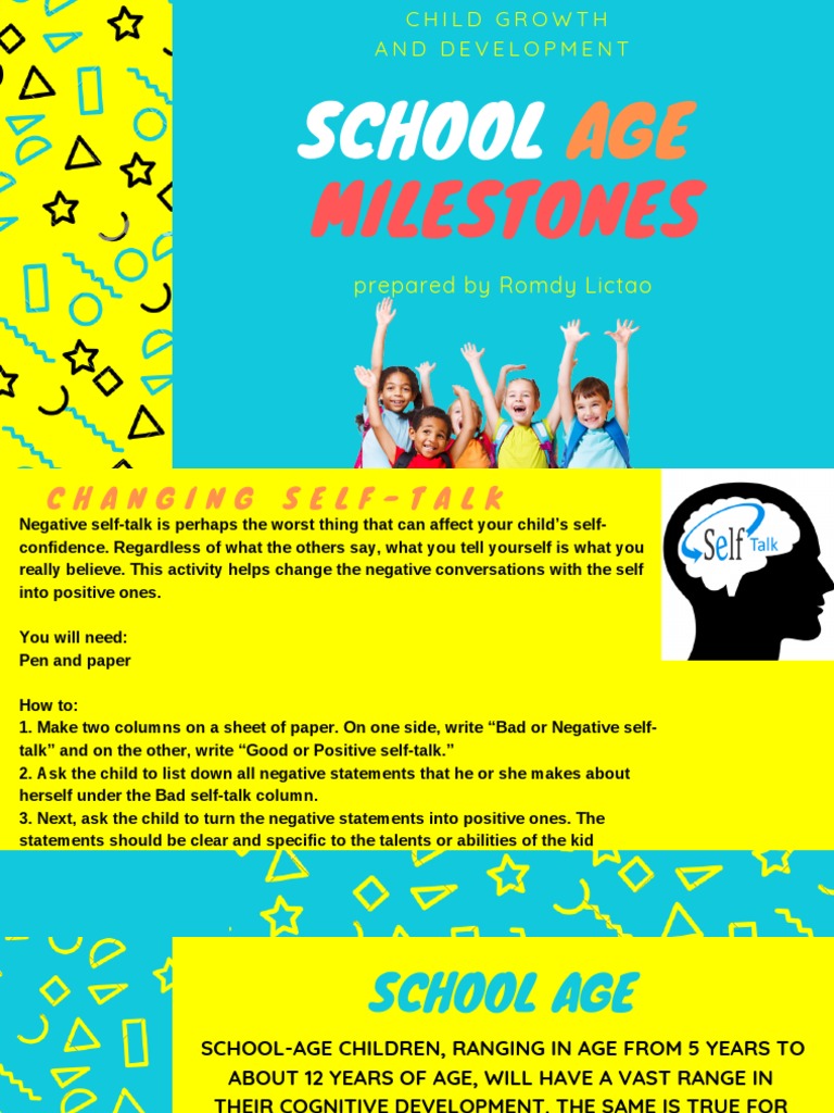 School Age Milestones | PDF | Child Development | Relationships