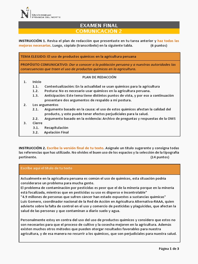Comu Final | PDF | Pesticida | Agricultura
