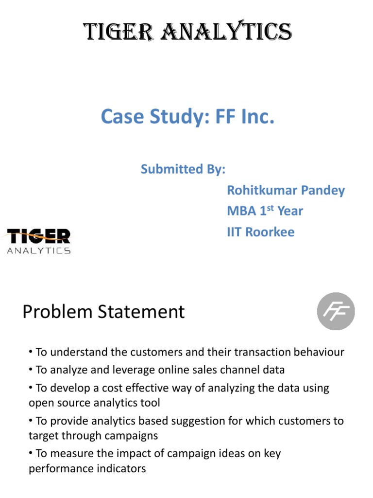 Tiger Analytics Case Study Ff Inc Pdf Data Analysis Search