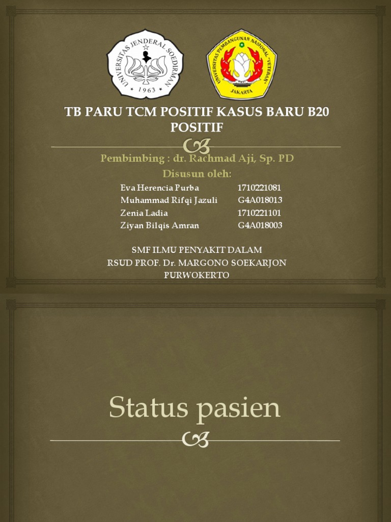 TB Paru TCM Positif Kasus Baru B20 Positif | PDF