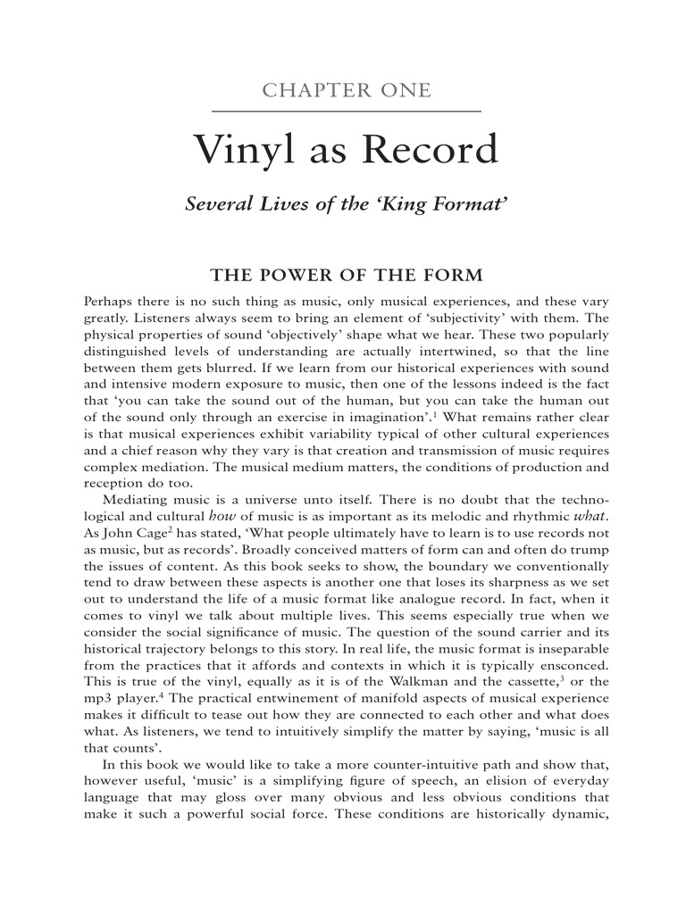 Vinyl. The Analogue Record in The Digita | PDF | Columbia Records | Lp ...