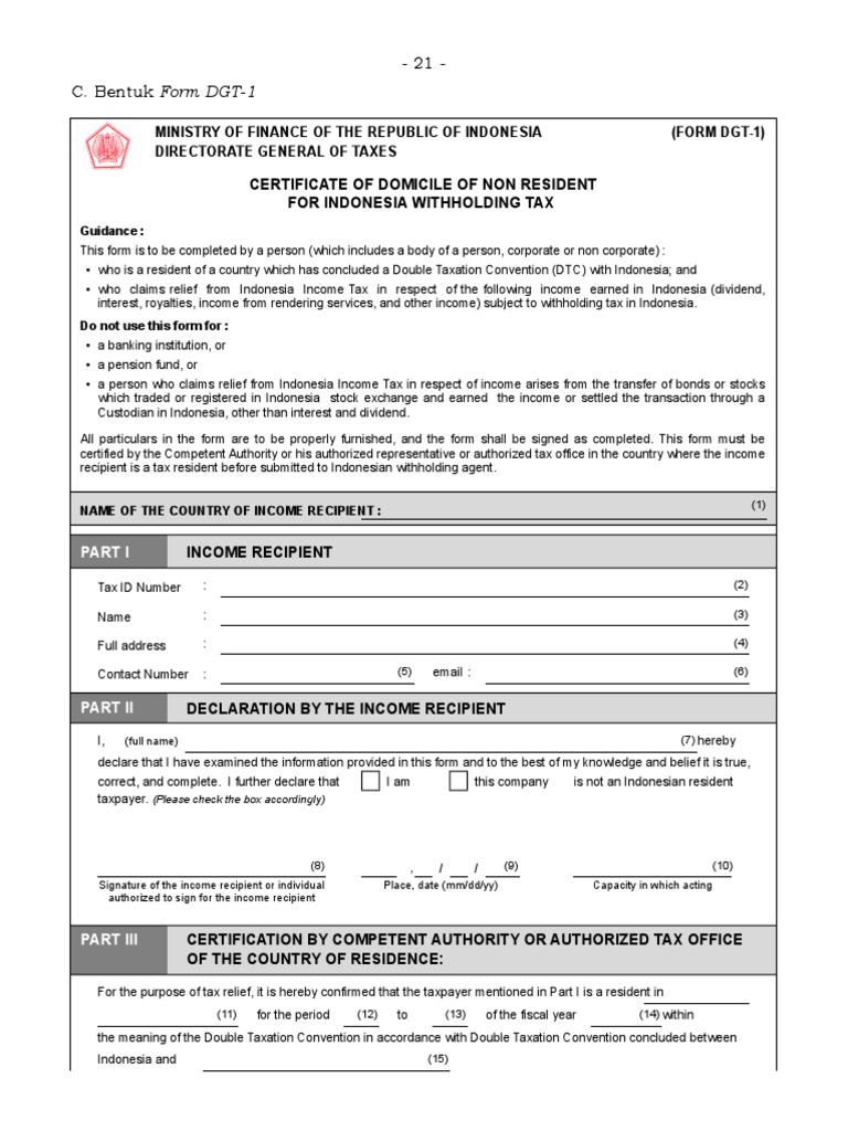 Form DGT-1 | PDF | Income Tax | Withholding Tax