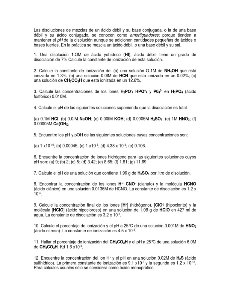 PH y Amortiguadores | PDF | Ph | Solución tampón