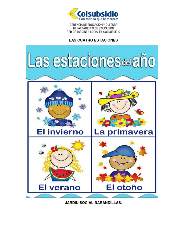 Las Cuatro Estaciones Version Final 3 | PDF | Tierra | Ciencias de la ...
