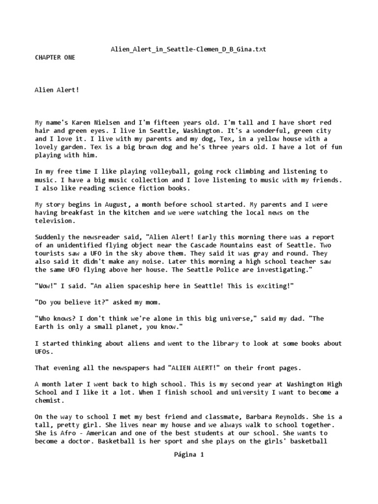 Alien Alert in Seattle-Clemen D B Gina | PDF | Extraterrestrial Life ...