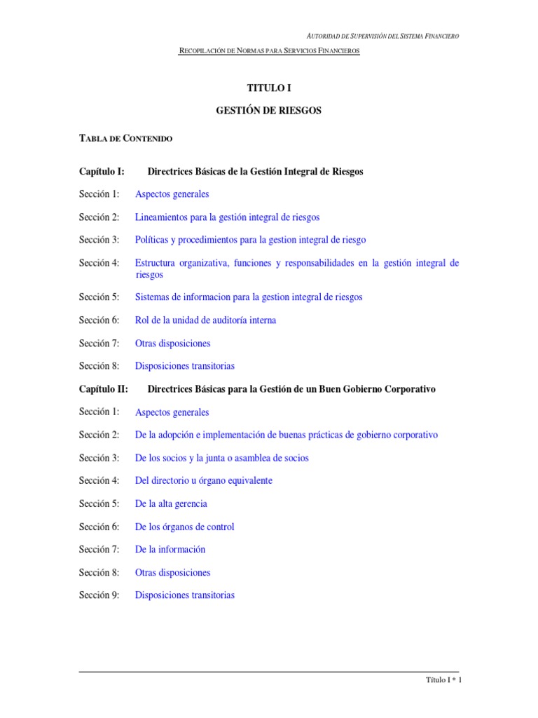 ASFI - Gestion de Riesgos PDF | PDF | Sistema financiero | Auditoría
