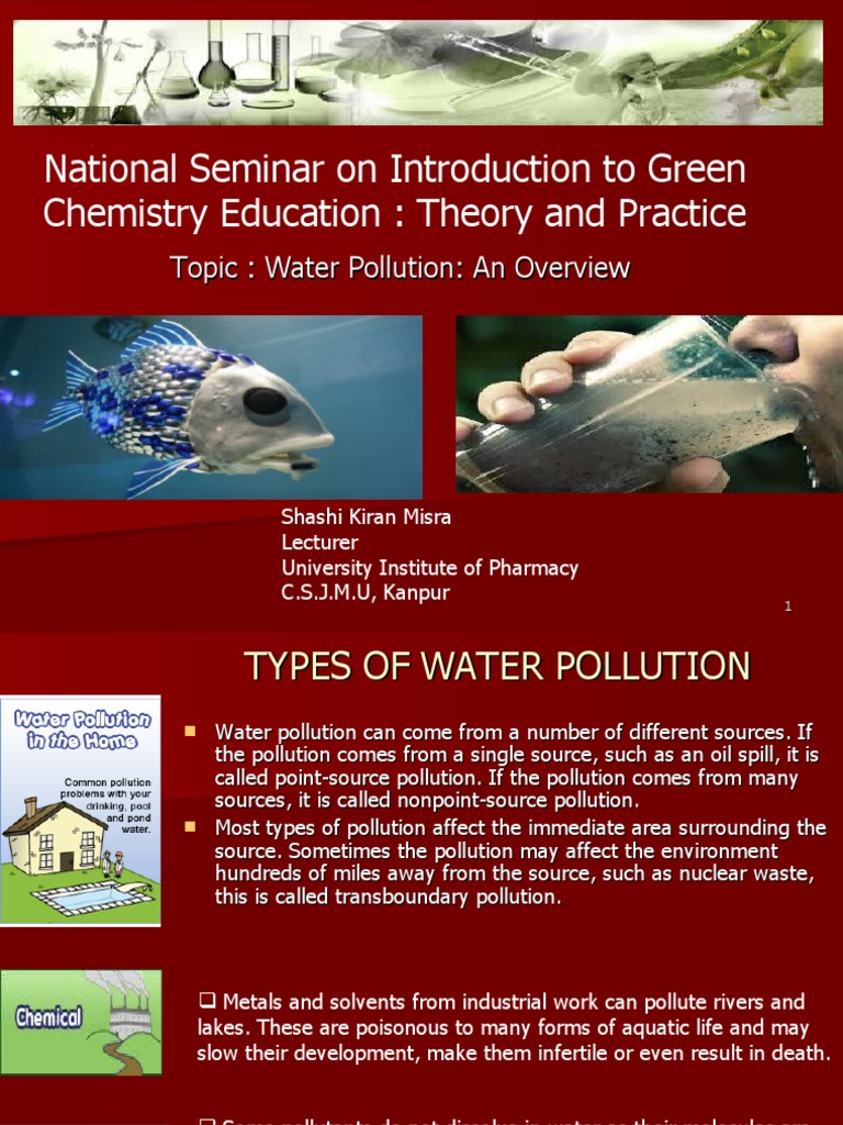 Water Pollution An Overview | PDF | Water Pollution | Wastewater