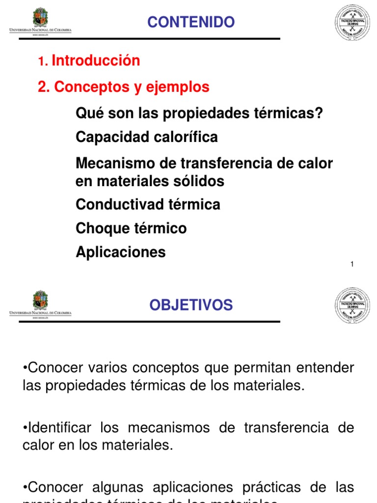 Propiedades térmicas de materiales | PDF | Capacidad calorífica ...
