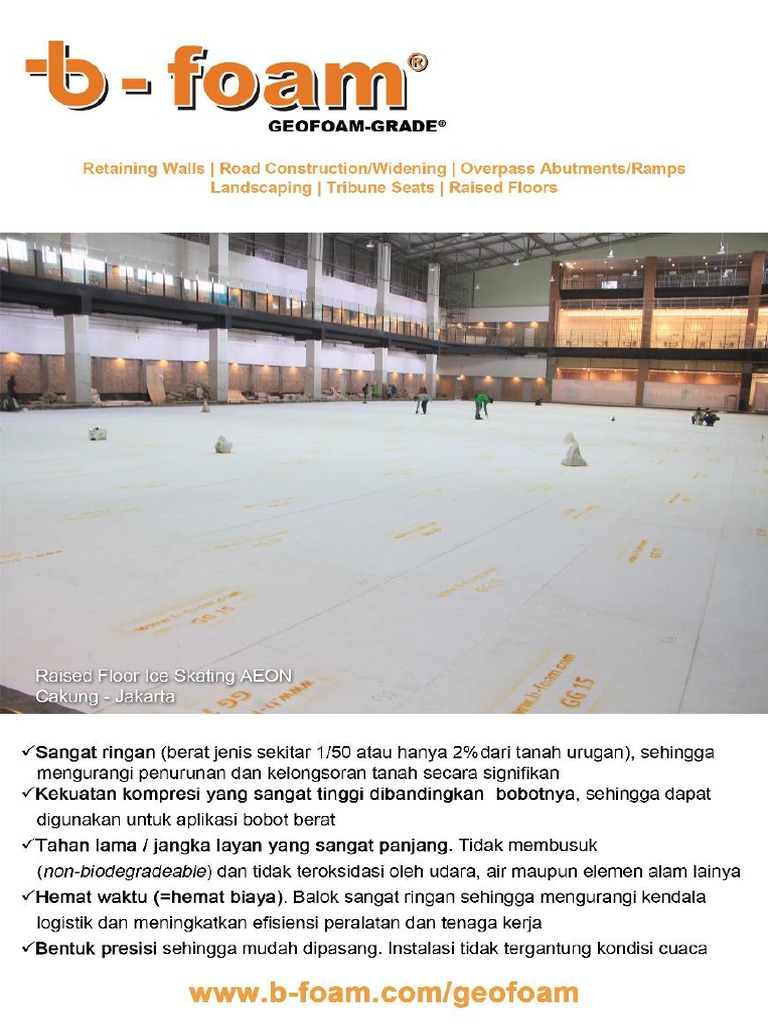 B Foam Geofoam Grade Brochure ID V1.0 | PDF