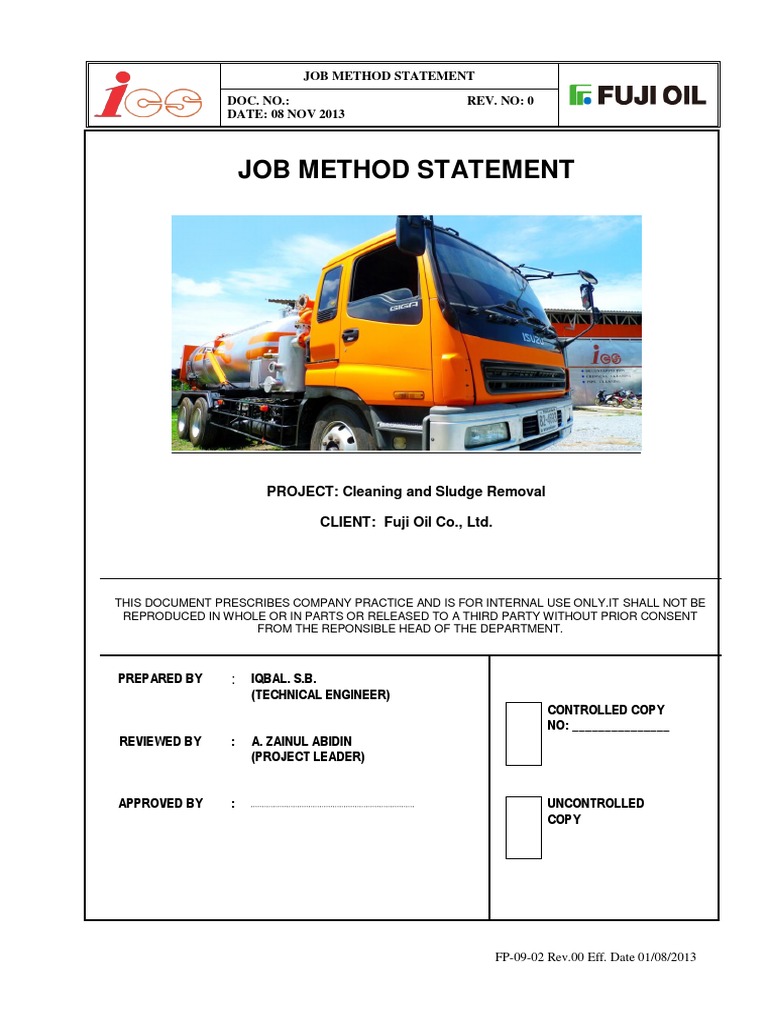 Sludge Removal Using Vacuum Truck | PDF | Vacuum | Truck
