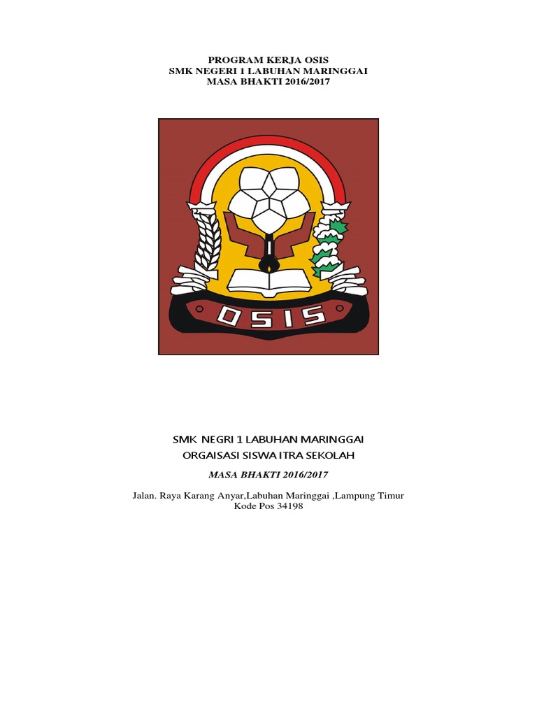Program Kerja OSIS SMK Negeri 1 | PDF | Karier & Perkembangan