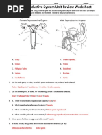 Male and Female Reproductive System Quiz | PDF | Reproductive System ...