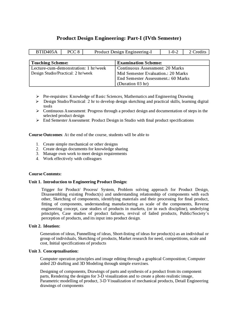 PDE Teaching Plan | PDF | Design | 3 D Computer Graphics