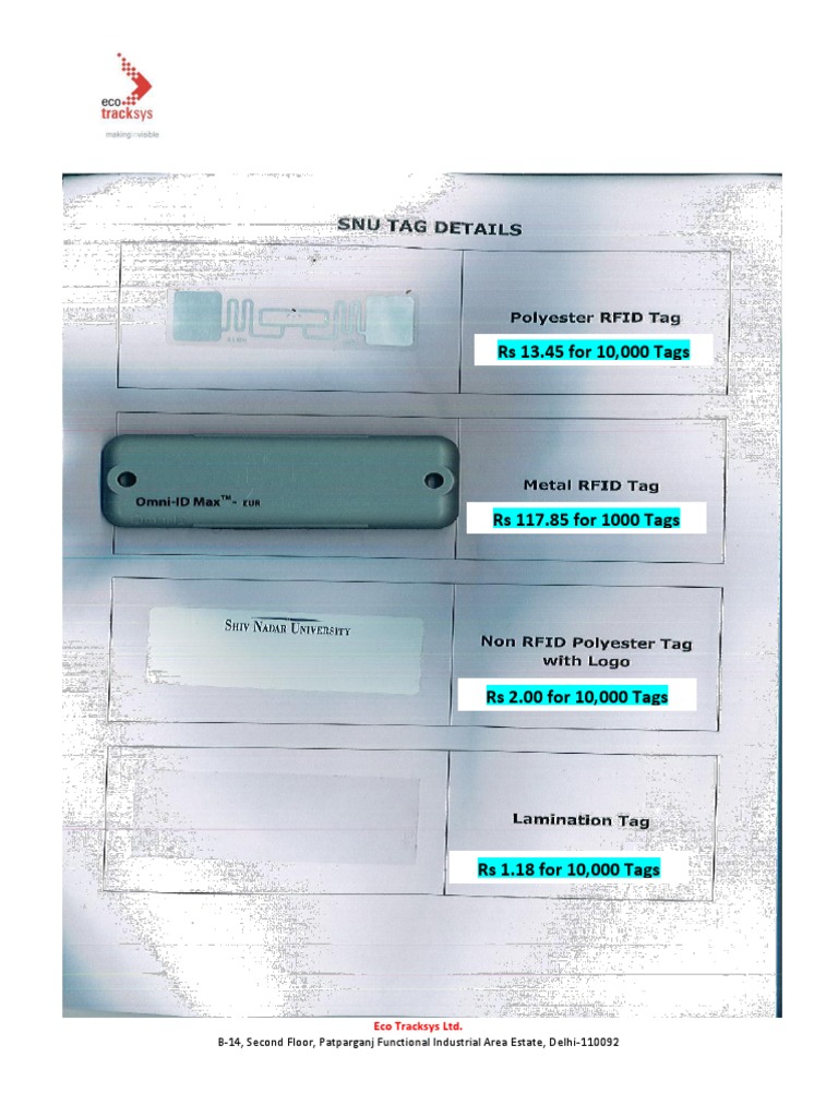 Rs 13.45 For 10,000 Tags: B-14, Second Floor, Patparganj Functional ...