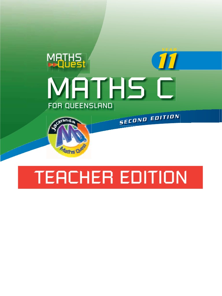 AustMaths Quest 11C Teacher S Addition PDF | PDF | Matrix (Mathematics) | Numbers
