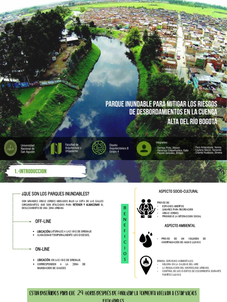 Parque Inundable para Mitigar Los Riesgos de Desbordamiento de La ...